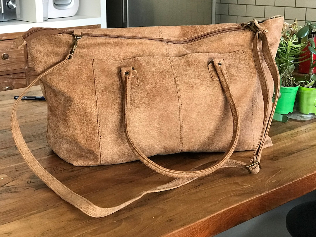 Convertible Crossbody Leather Purse Bag Extra Large Brown Convertible ...