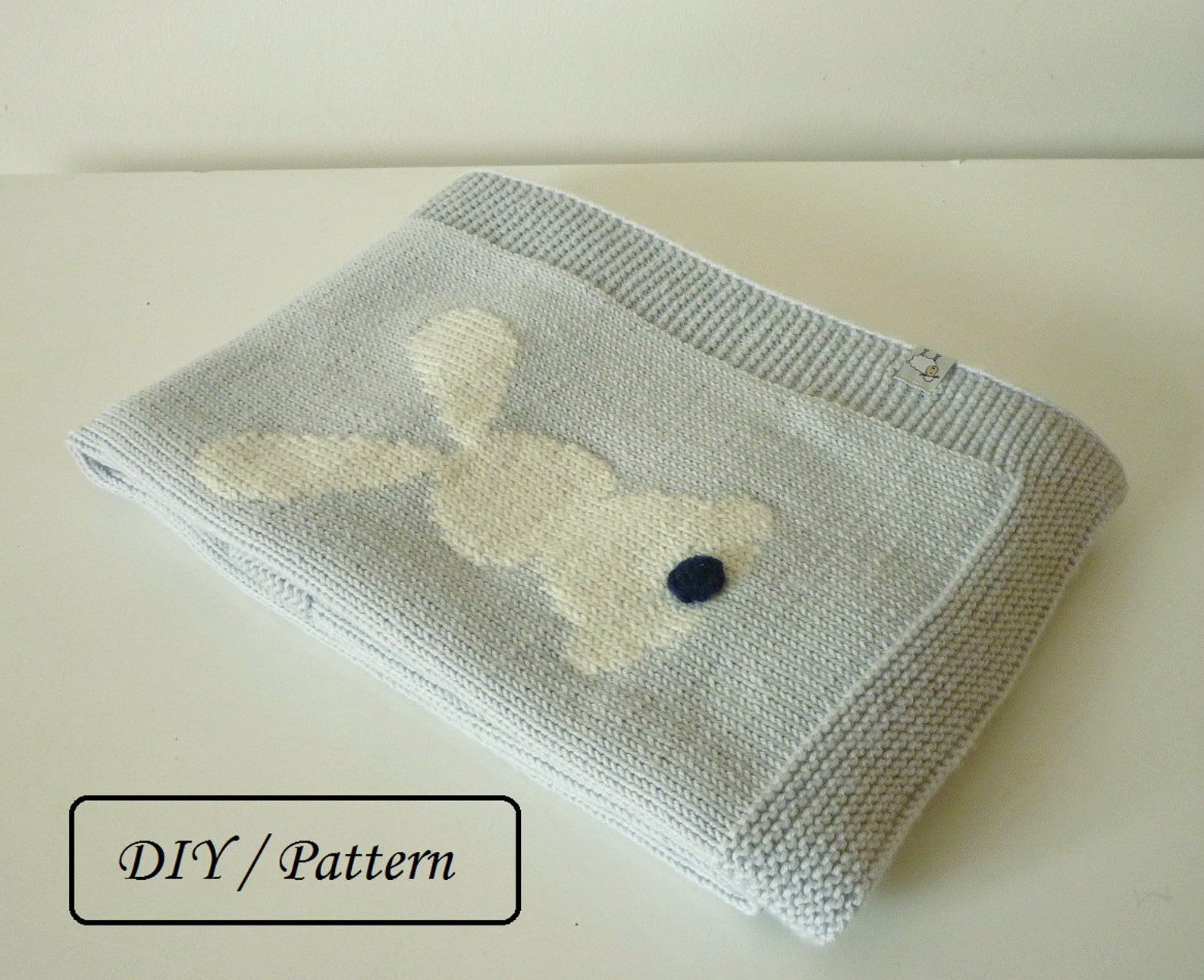 Baby Blanket Knitting Pattern / Baby Blanket PATTERN / Bunny Baby ...