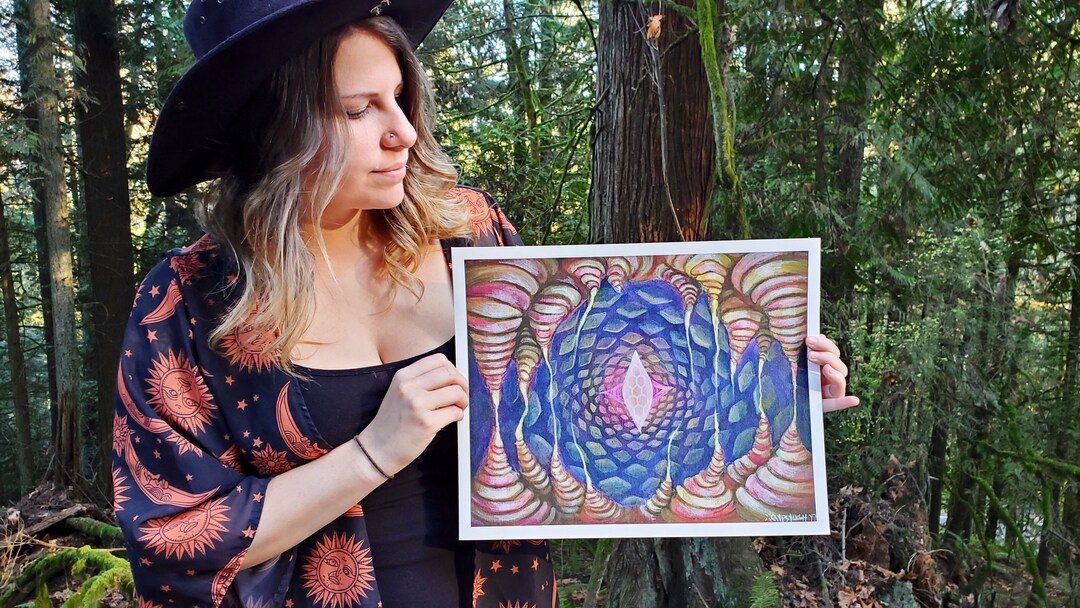 Haven Archival Paper Print | Cave Caverns Decor Hanging Decoration ...