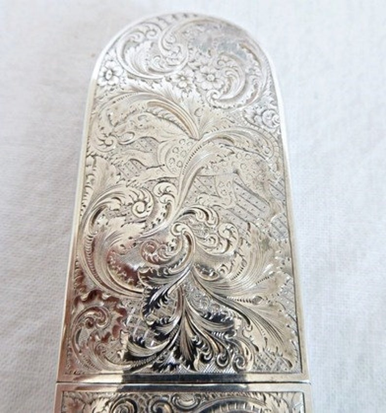 Silver Eyeglasses Case: A Masterpiece of Engraving - Etsy