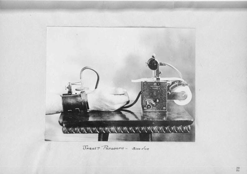 C1920 Jaquet Polygraph (aka: Lie Detector) - Etsy