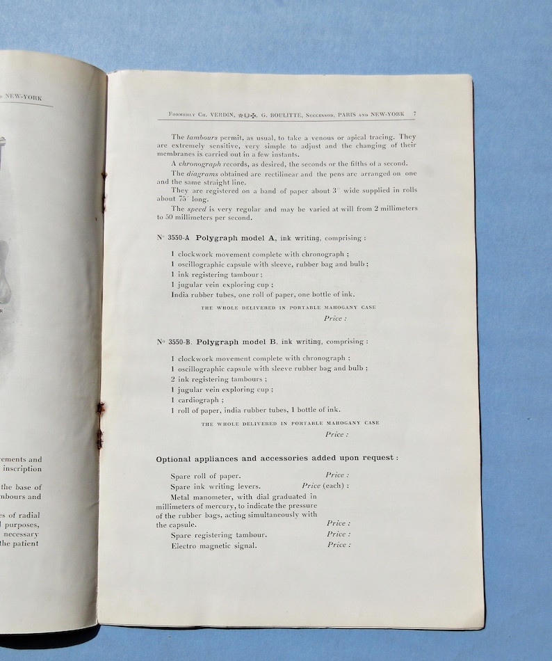 C1920 Jaquet Polygraph (aka: Lie Detector) - Etsy