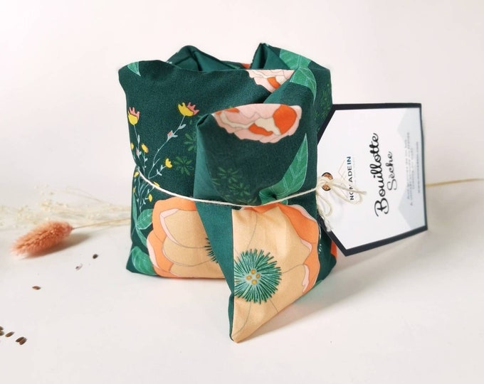 Dry Hot Water Bottle With Organic Flax Seeds Removable Hot or Cold ...