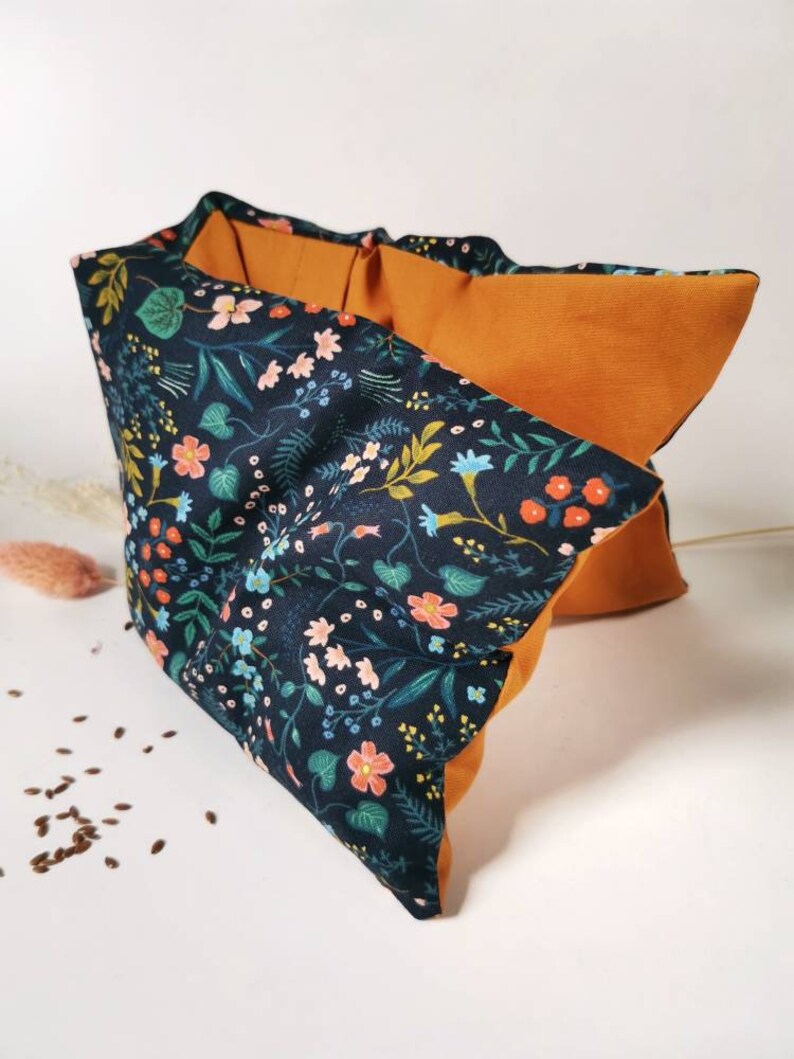 Organic flaxseed dry bottle hot or cold removable compress | Etsy