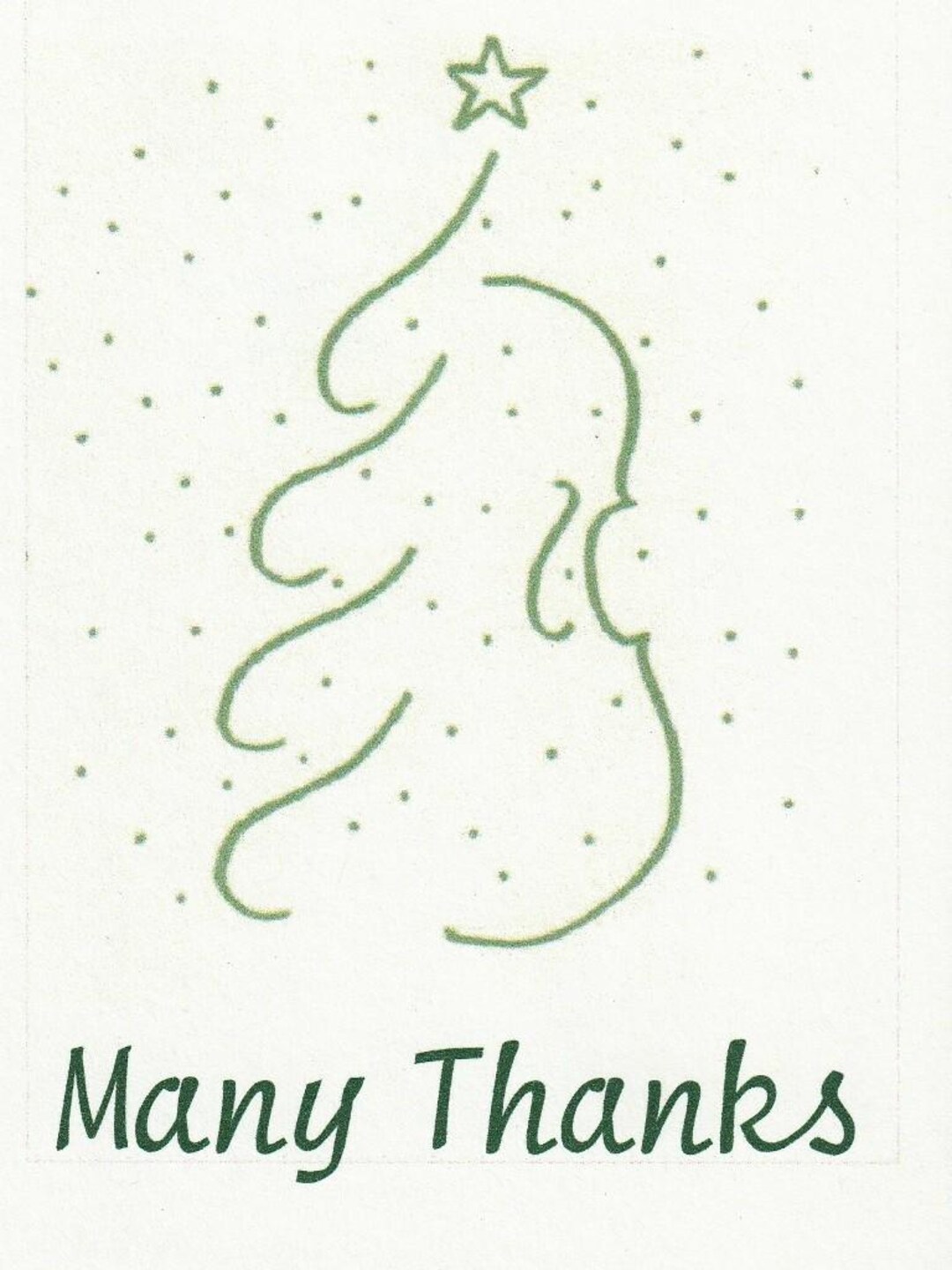 Christmas Music-themed Thank You Notes Six 41/2 X 6 Inch Notecards - Etsy