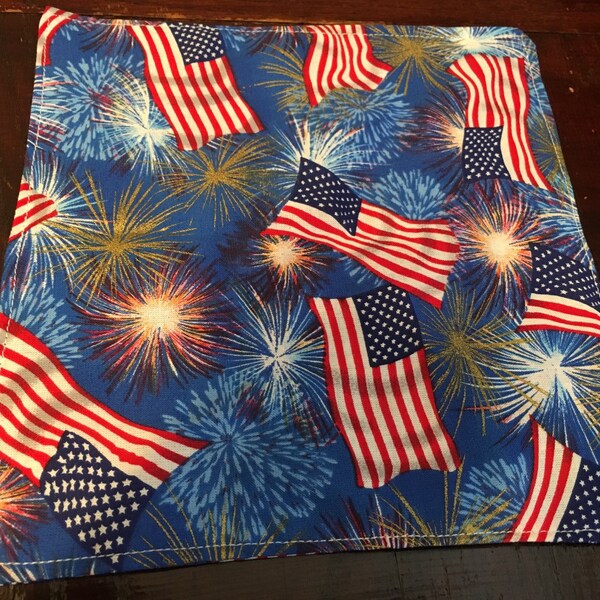 American Flag Pocket Squares - Etsy