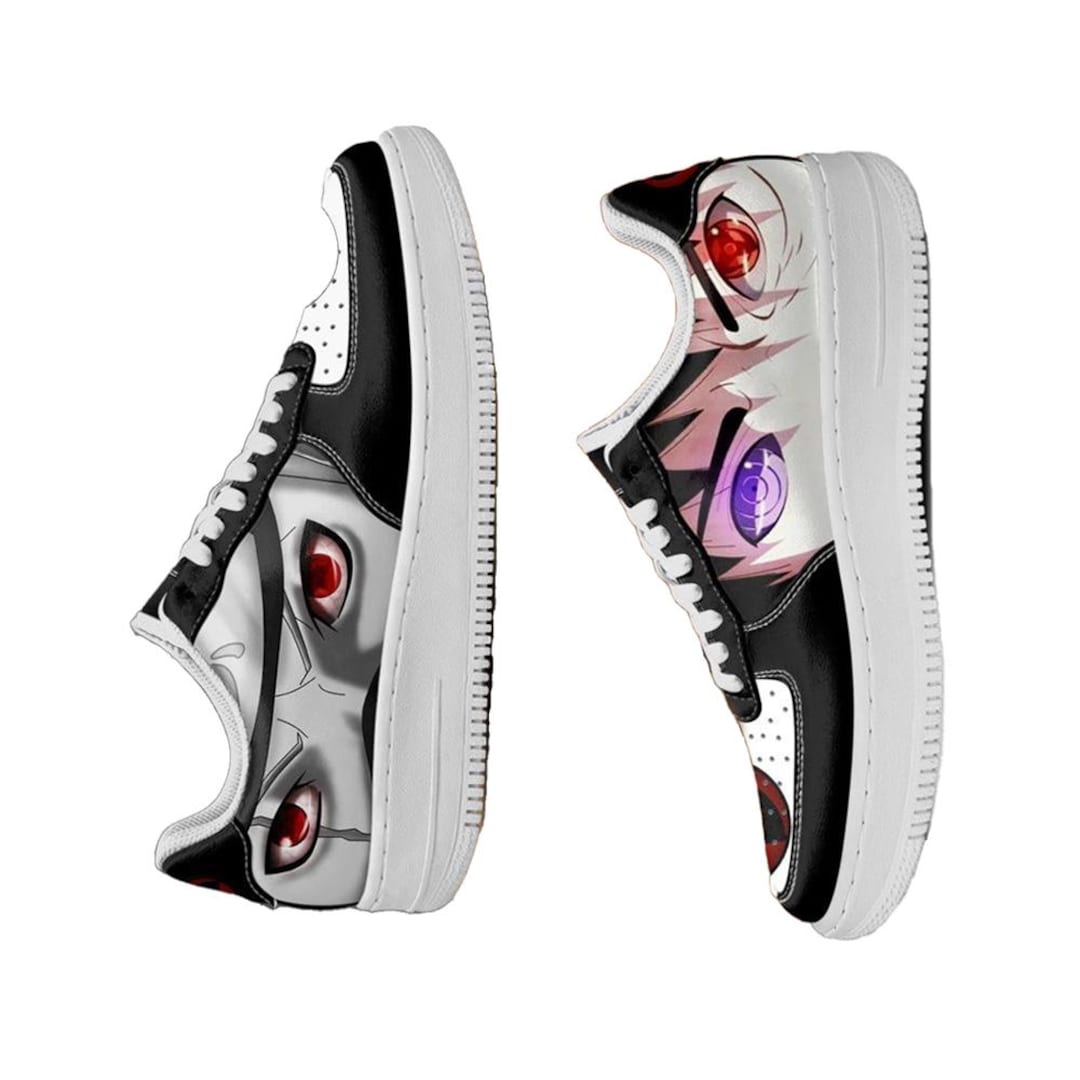 Kakashi and Obito Eyes Air Sneakers Custom NRT Anime Shoes - Etsy