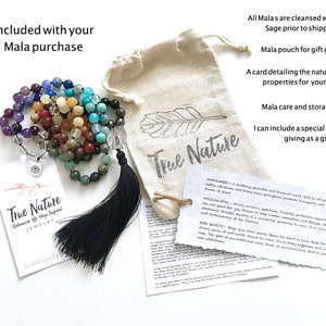 Mala for Calming - Amazonite Mala Beads - 108 Bead Mala Necklace - Rose ...