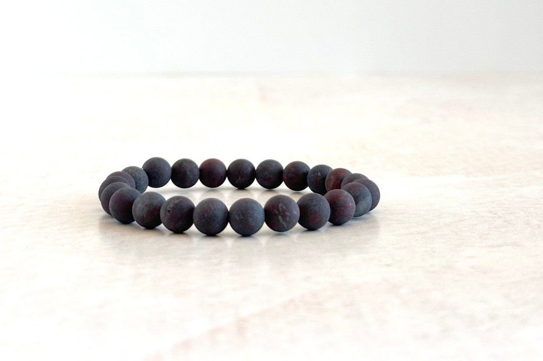 Grounding & Renewal Bracelet: Red Brecciated Jasper, Root Chakra Stone ...