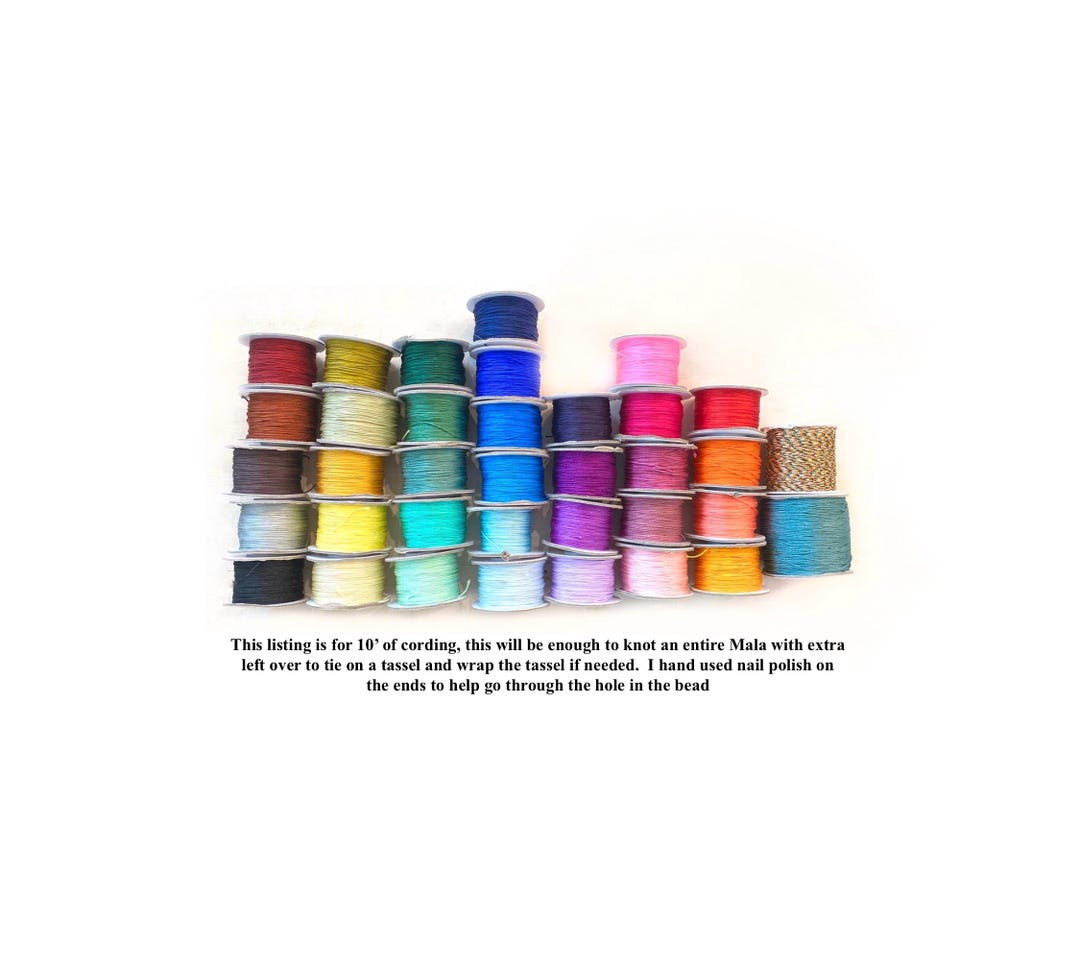 Mala Bead Cording: 10 Ft. DIY Knotting Cord (.8mm-1mm) - Etsy