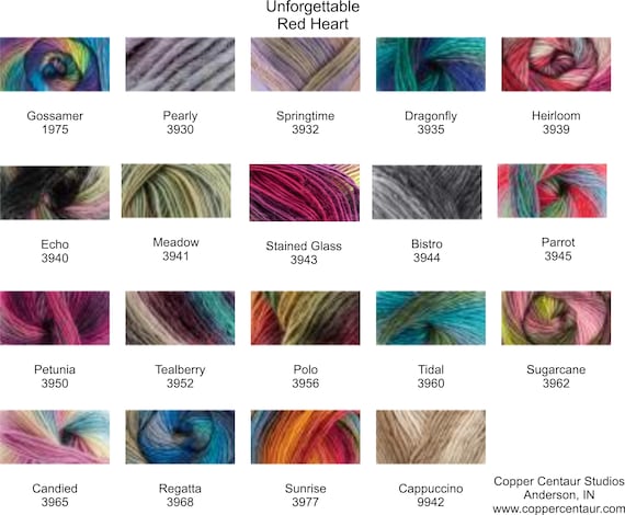 Red Heart Yarn Colors