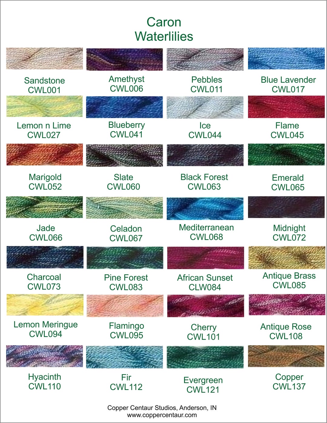 Waterlilies, the Caron Collection, Hand-dyed, 12-ply Silk Thread - Etsy UK