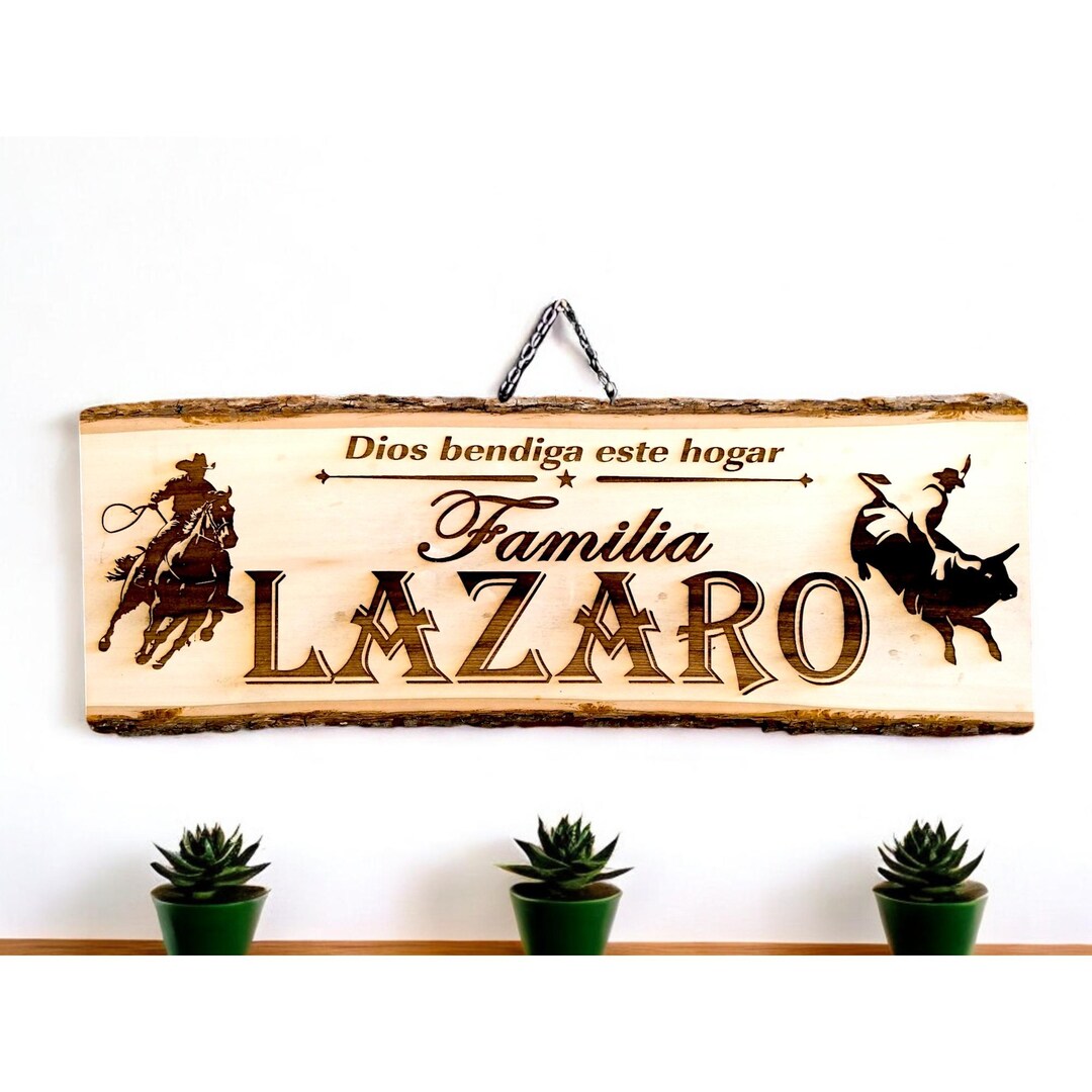 Personalized Engraved Wood Sign 23" Wide. Large Rectangle Basswood ...