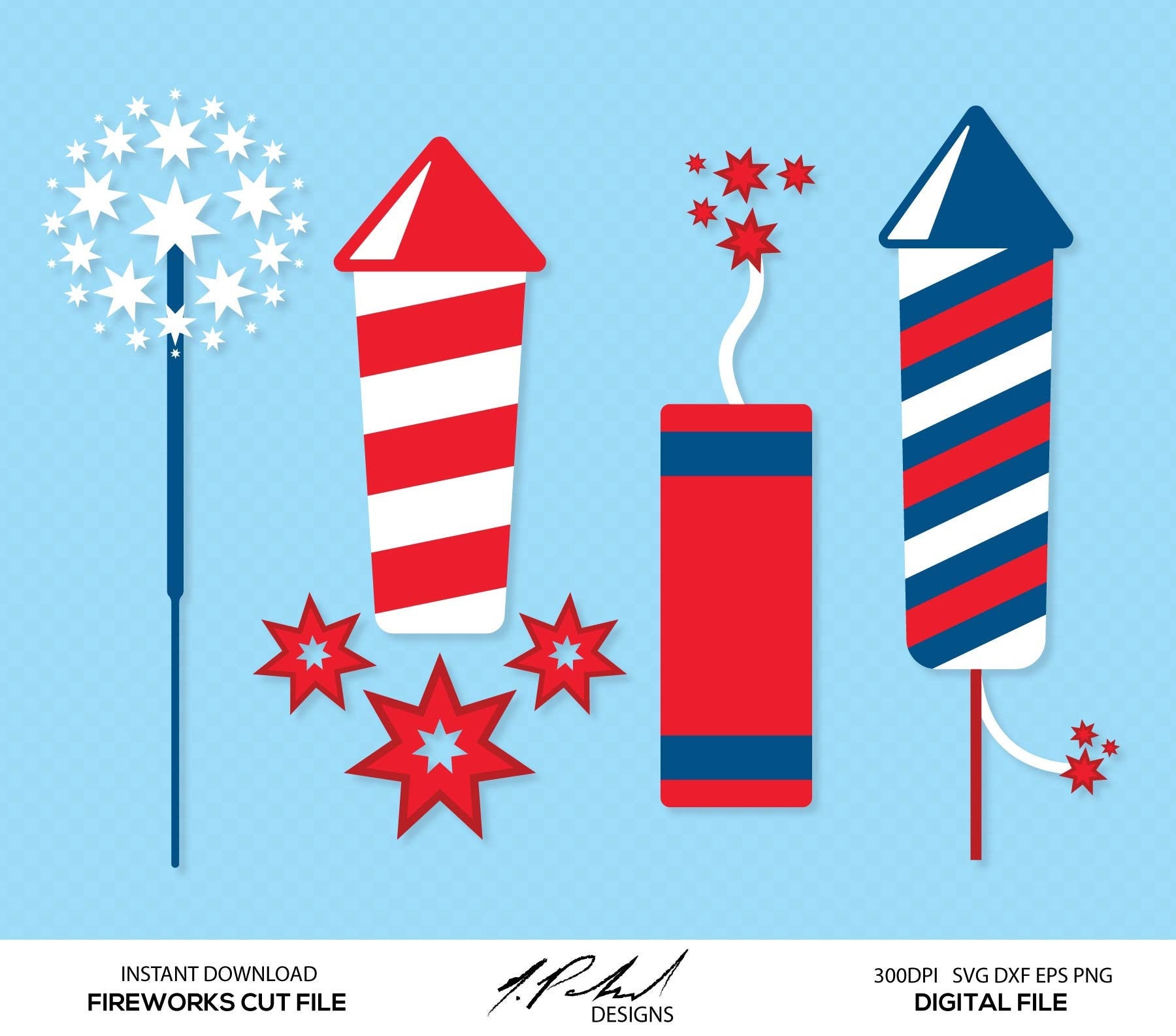 Cute Firecracker Clipart