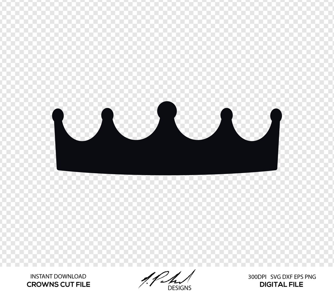 Crown Digital Cut Files Digital Files Crown SVG Crown - Etsy