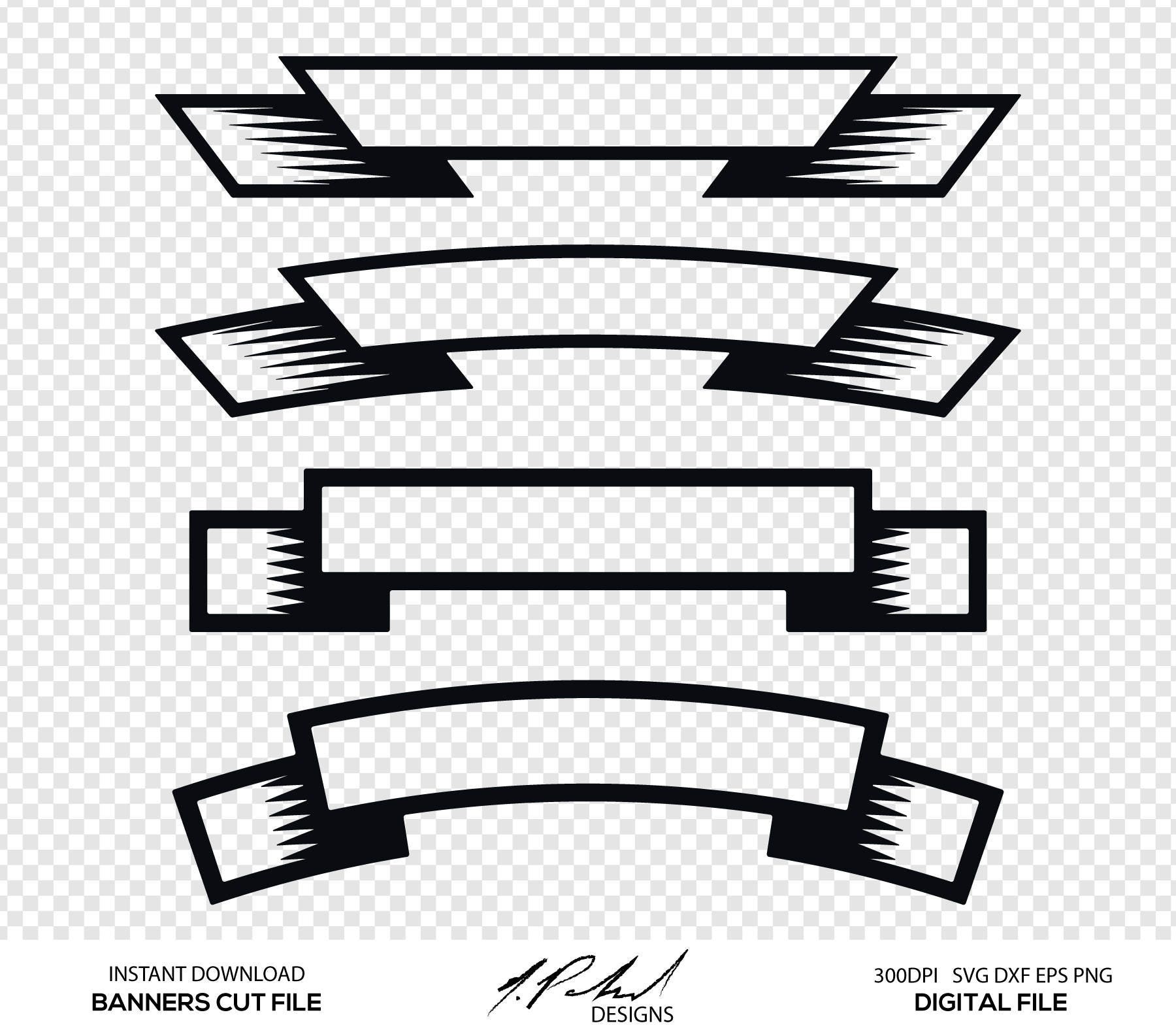 Banners Digital Cut Files Digital Files Banner SVG | Etsy