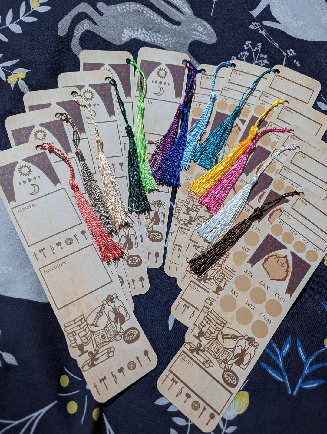 Dnd Character Sheet Bookmarks - Etsy