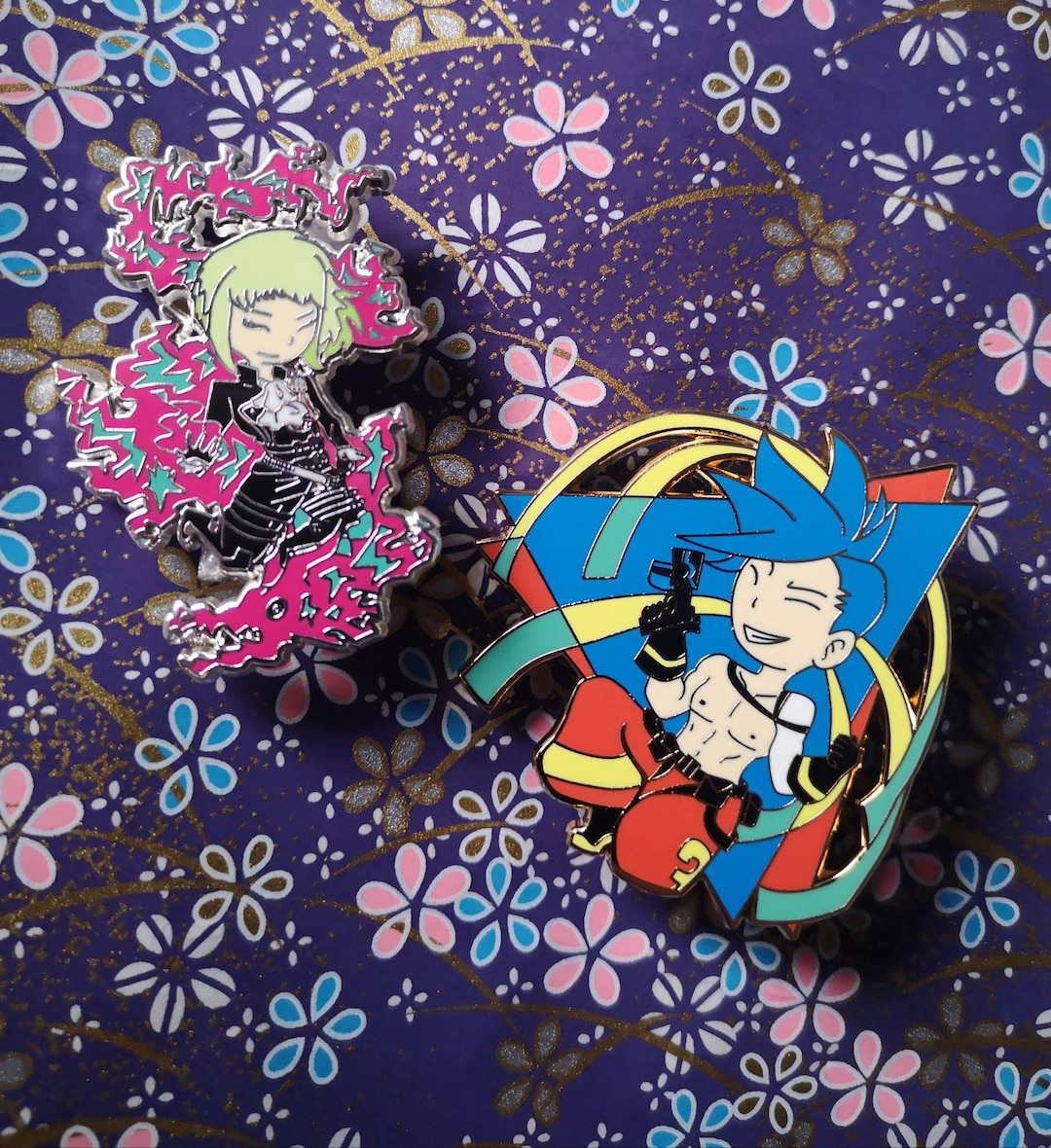 Promare Galo and Lio Enamel Pins - Etsy UK