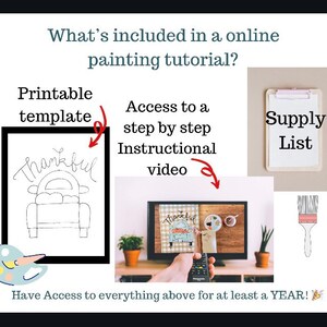 Bees Canvas Painting Tutorial/instant Download/ Learn How to Paint/ Art ...