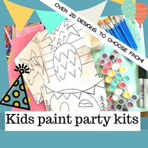 Kids Paint Party Kit Includes Everything Birthday Party | Etsy