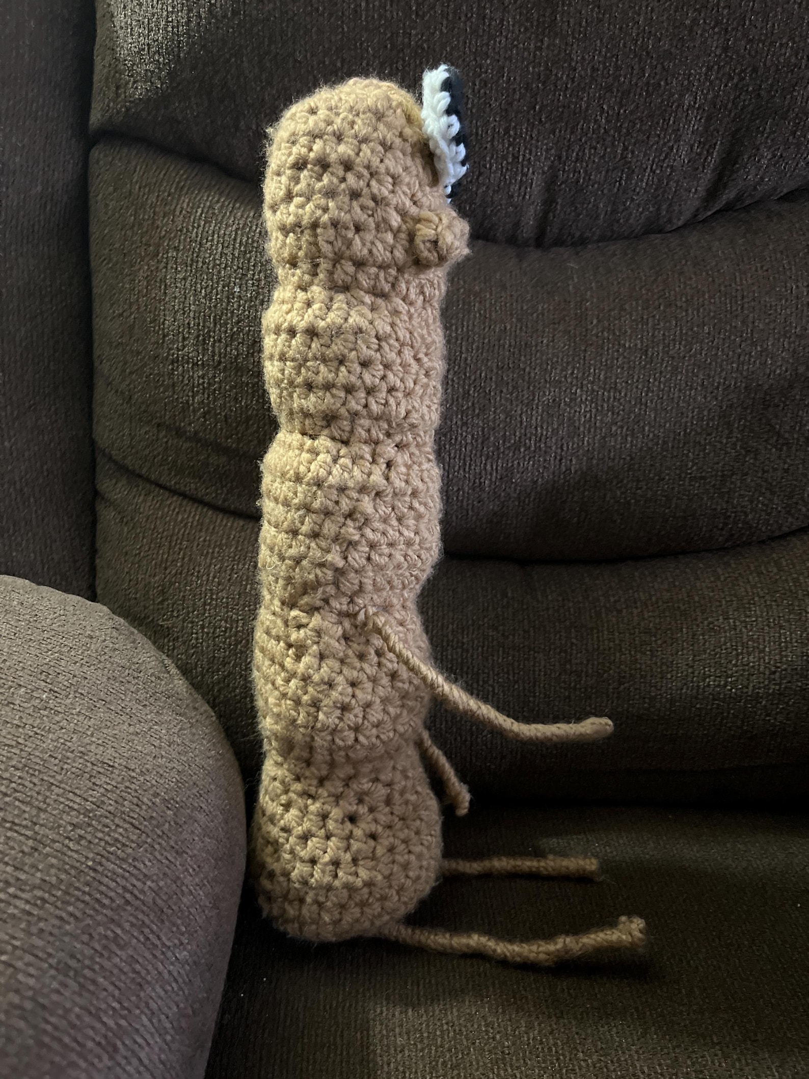 Marcus the Worm Plushie - Posable Crochet Plush, Vrchat Character - Etsy