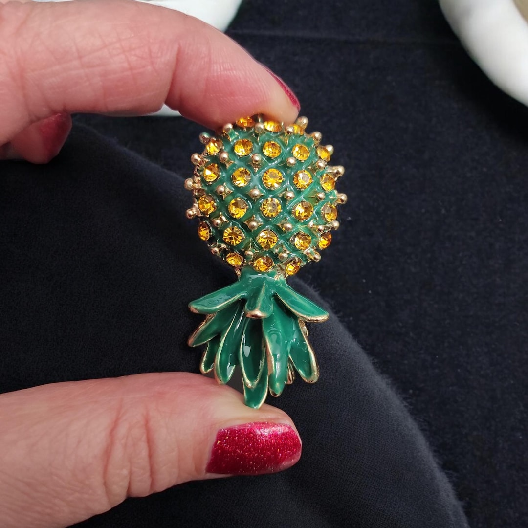 Large Upside Down Pineapple Pin Swinger Adult Party Brooch Hot Wife ...
