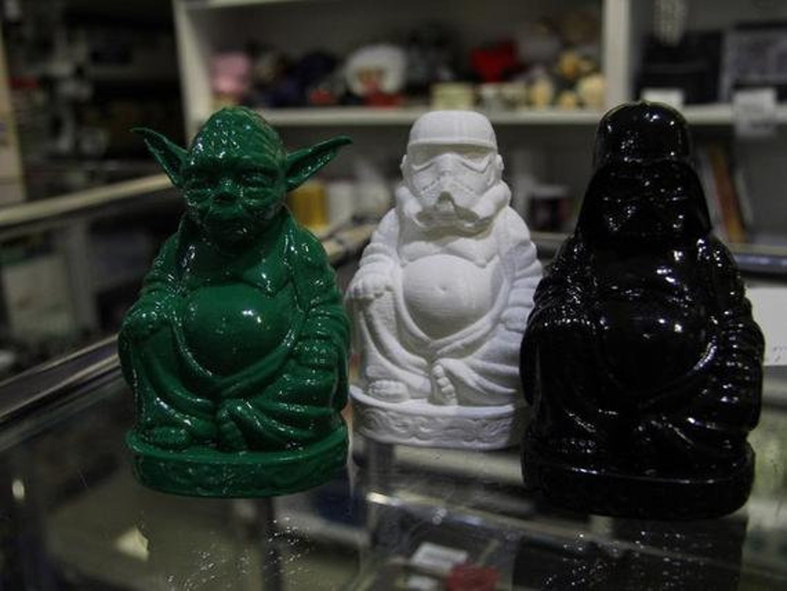 3D Printed Darth Vader Buddha Statue - Etsy