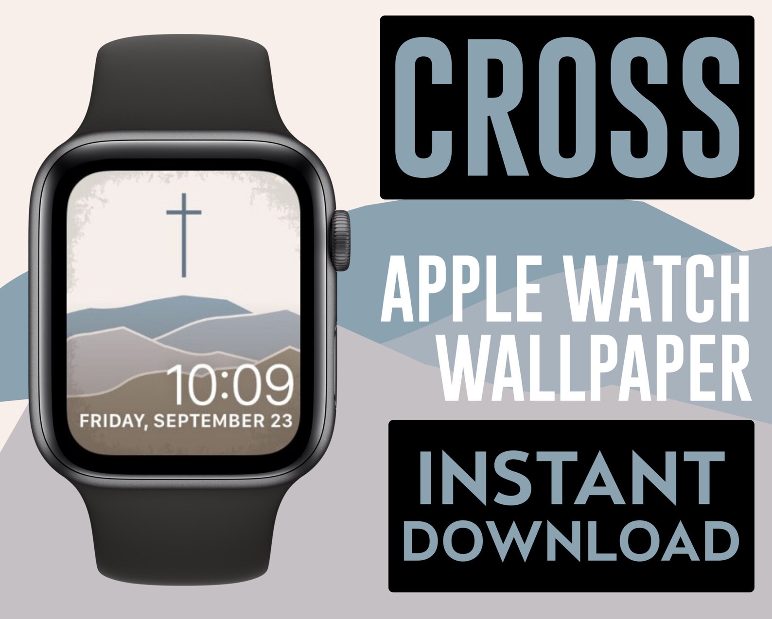Cross He Has Risen Christian Apple Watch Wallpaper Face - Etsy