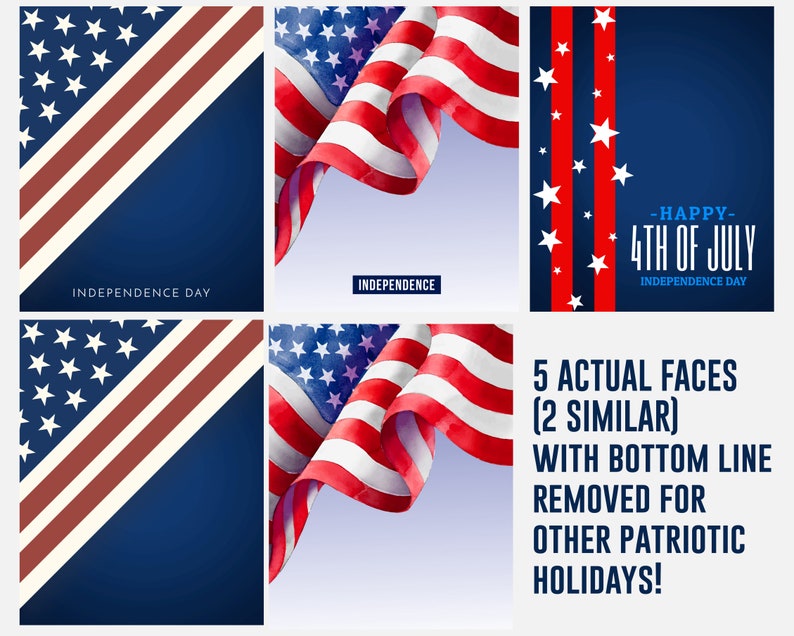 Set of 3 4th of July INDEPENDENCE DAY Apple Watch Face by Valo ...