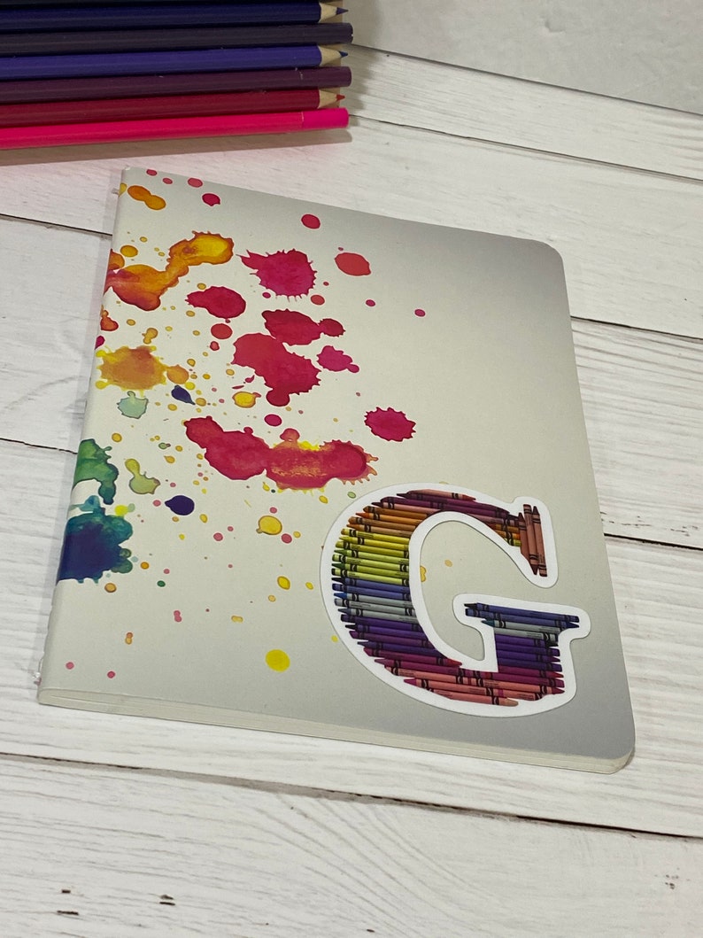 Letter G Alphabet Letter Vinyl Decal / Cute Sticker / Crayon - Etsy