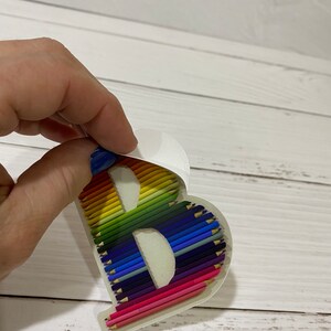 Letter B, Alphabet Letter Vinyl Decal / Cute Sticker / Crayon Monogram ...