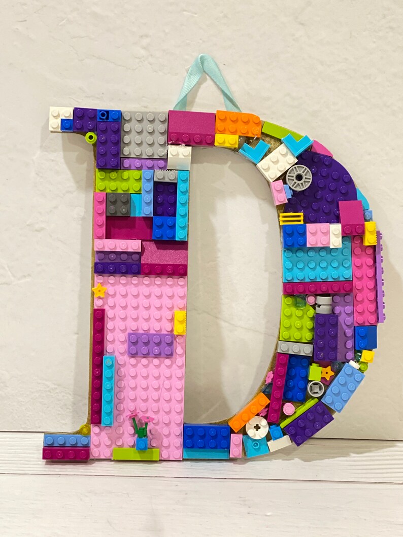 READY TO SHIP- Letter D- Building Brick Monogram , Building Blocks ...