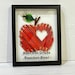 Apple Teacher Gift Framed Red Colored Pencil Personalized - Etsy