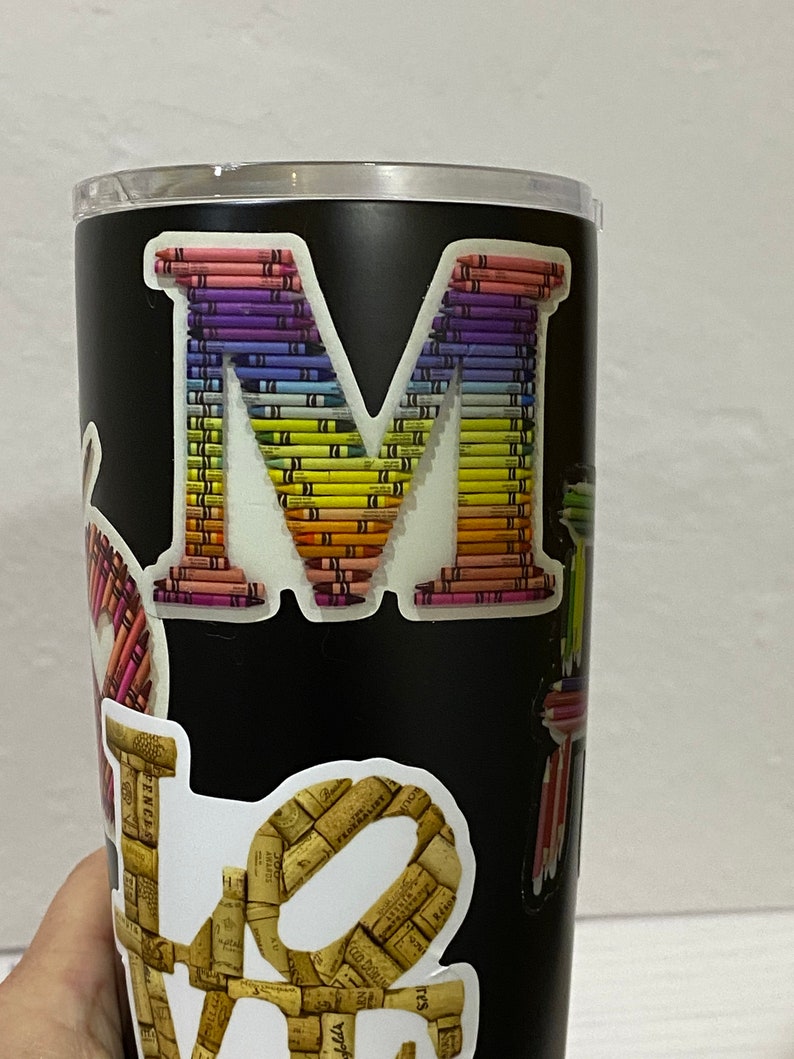 Letter M Alphabet Letter Vinyl Decal Cute Sticker Crayon - Etsy