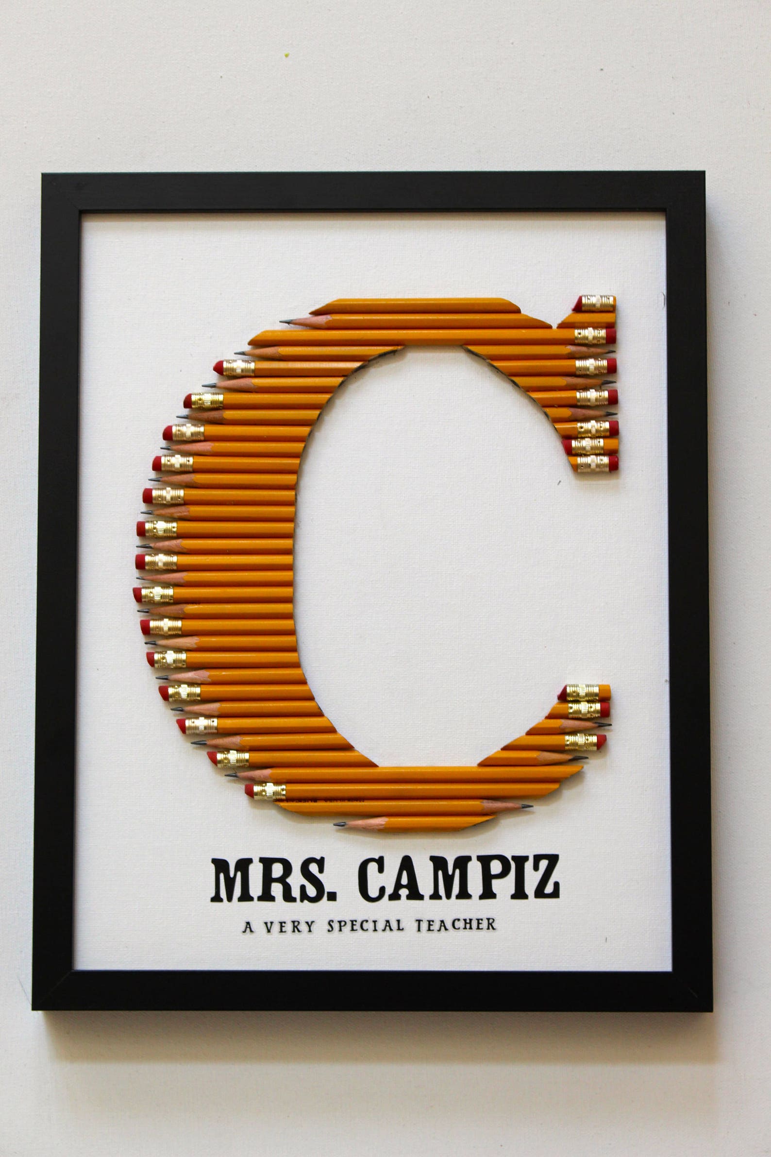 Custom Pencil Monogram Large small Available Also - Etsy