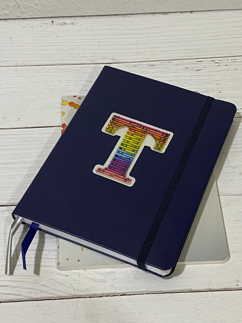 Letter T Alphabet Letter Vinyl Decal Cute Sticker Crayon - Etsy