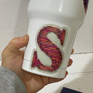 Letter S Alphabet Letter Vinyl Decal Cute Sticker Crayon - Etsy