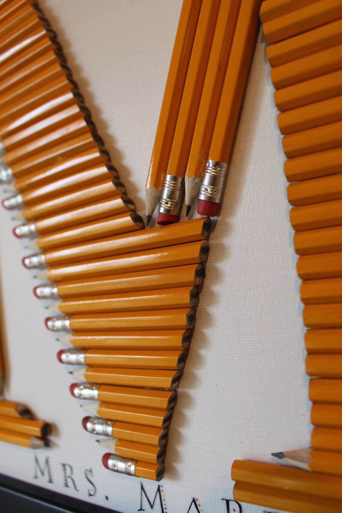 Custom Pencil Monogram Large small Available Also - Etsy