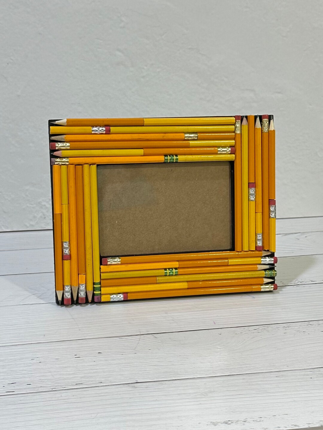 Upcycled No2 Pencil Picture Frame, 4x6 Photo Frame, Teacher ...