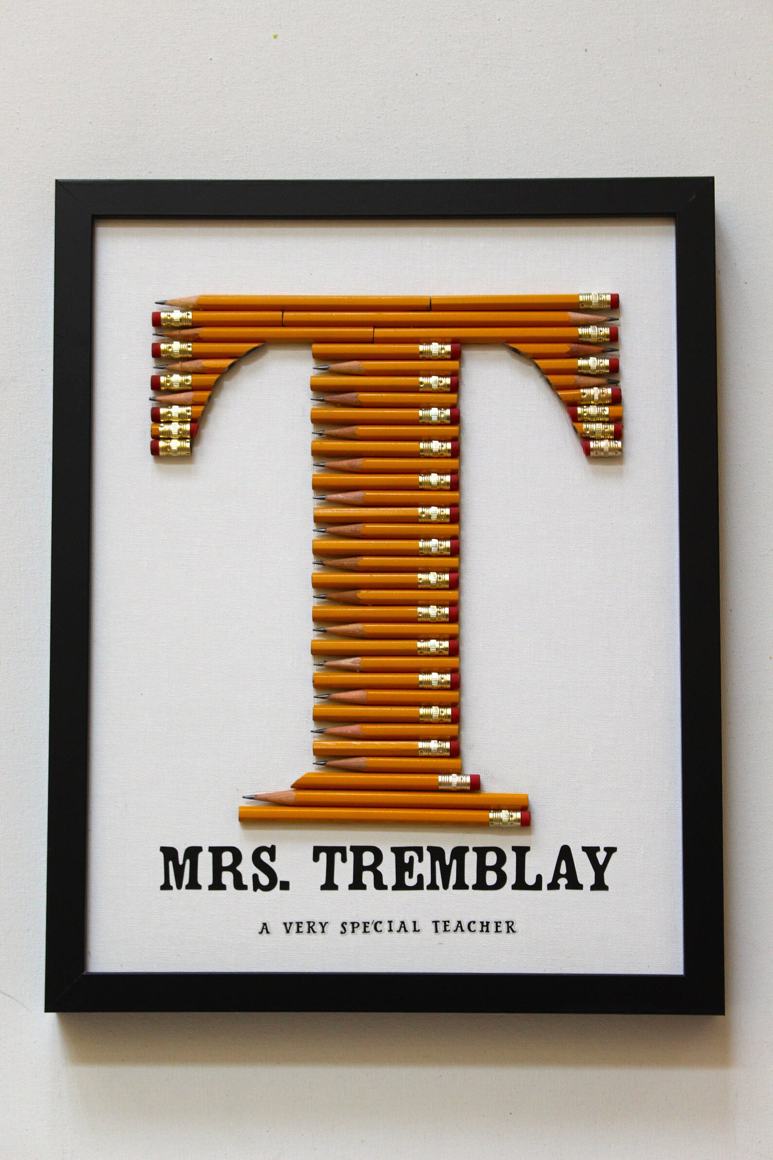 Custom Pencil Monogram Large small Available Also | Etsy