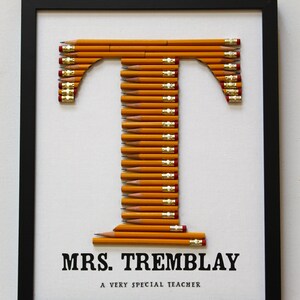 Custom Pencil Monogram Large, (small Available Also) Personalized No 2 ...