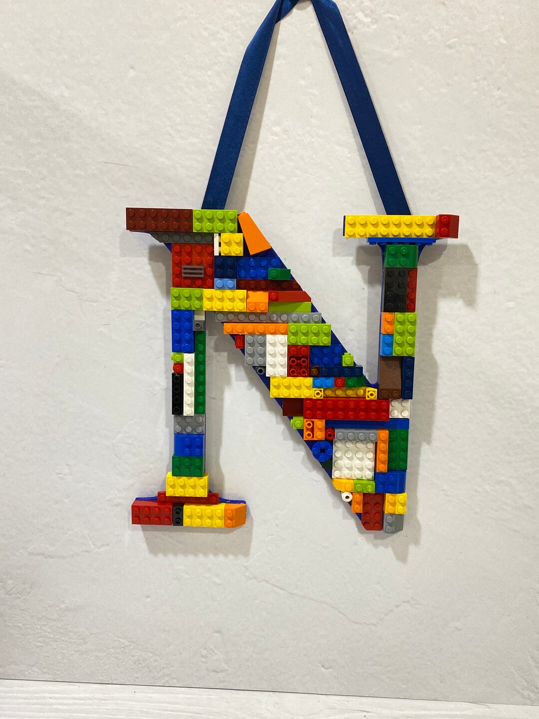 READY TO SHIP- Letter N- Building Brick Monogram , Building Blocks ...