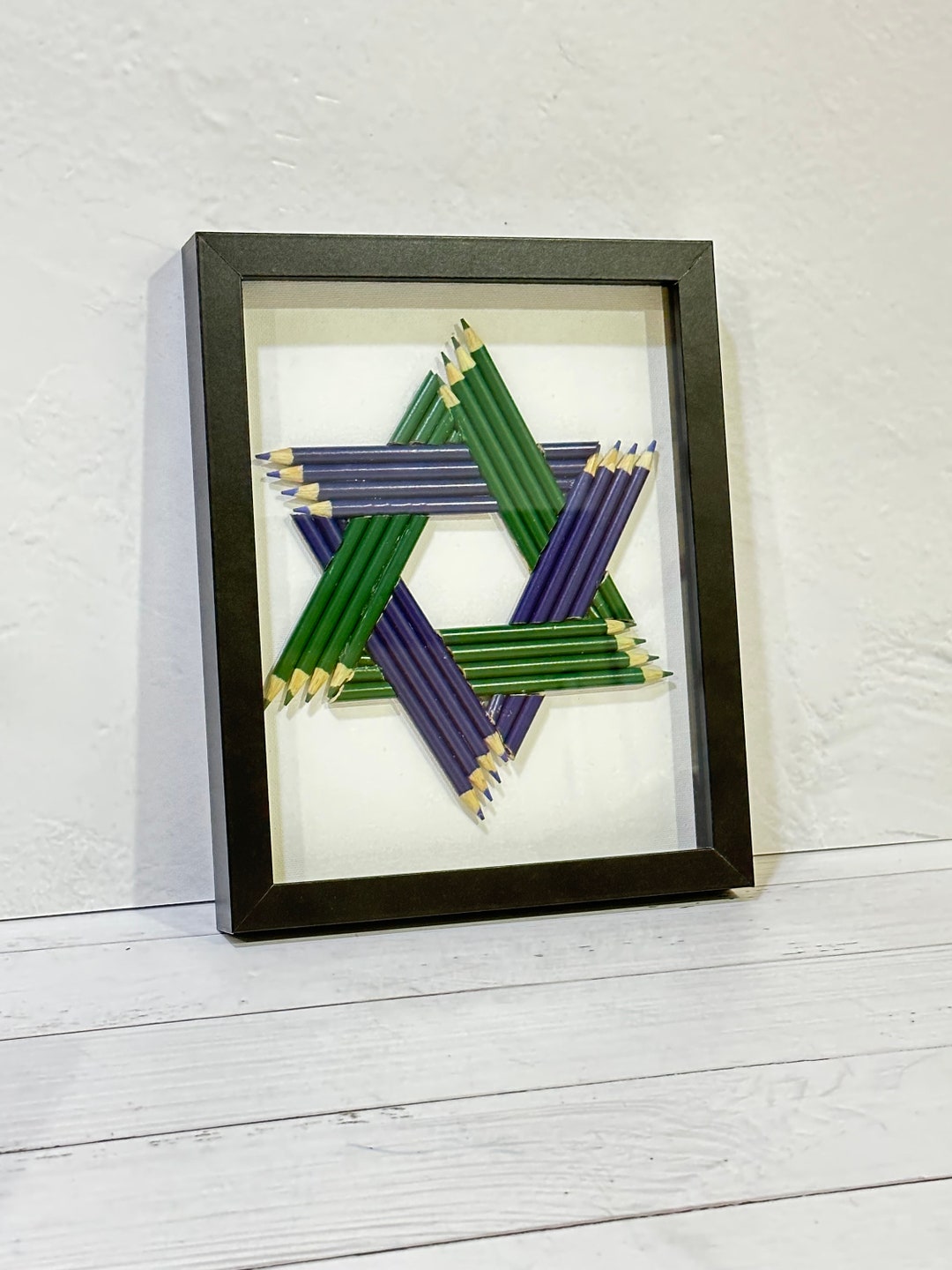 Star of David Art, Colored Pencil Star, Small or Large, Jewish Star Art ...