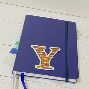 Letter Y, Alphabet Letter Vinyl Decal / Cute Sticker / Crayon Monogram ...
