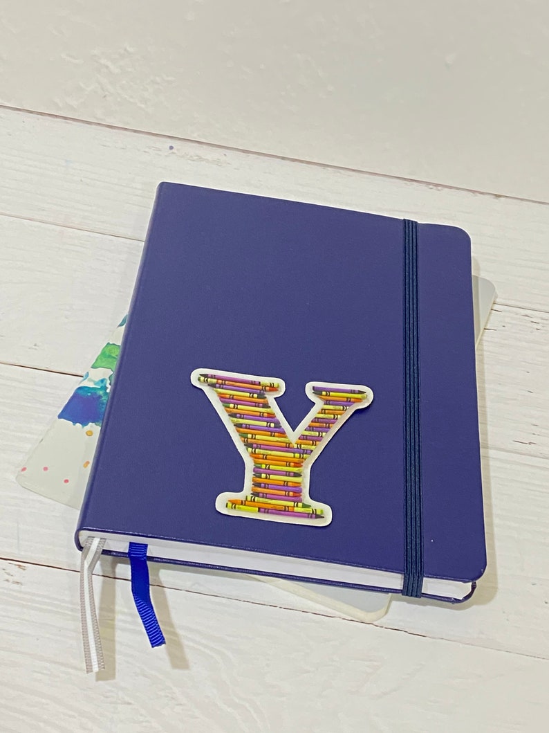 Letter Y Alphabet Letter Vinyl Decal / Cute Sticker / Crayon - Etsy
