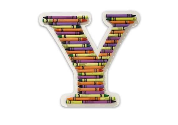Letter Y Alphabet Letter Vinyl Decal / Cute Sticker / Crayon - Etsy