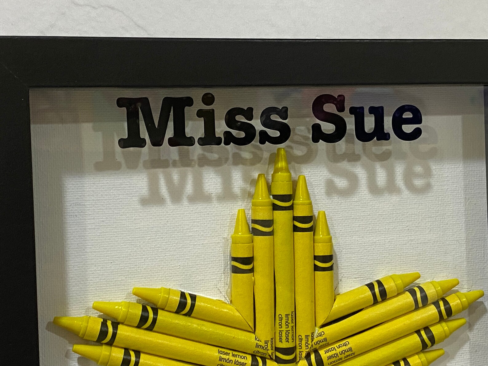 Crayon STAR Framed Cut Crayon Art Personalized Star Art | Etsy