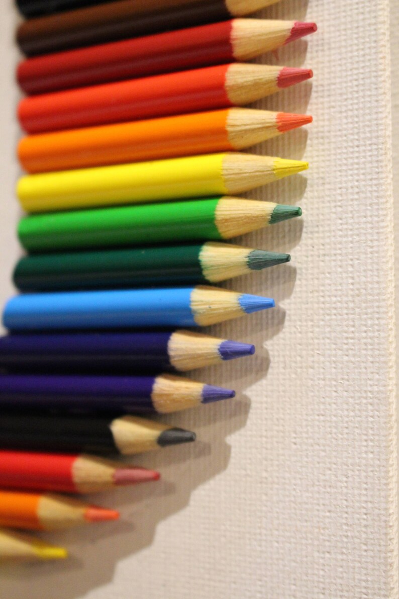 Custom Colored Pencil Monogram Large Personalized Cut Pencil - Etsy