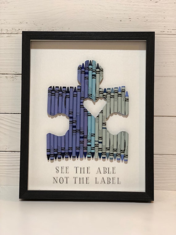 Autism Puzzle Piece Crafts Puzzle Installation & Collaborative Project