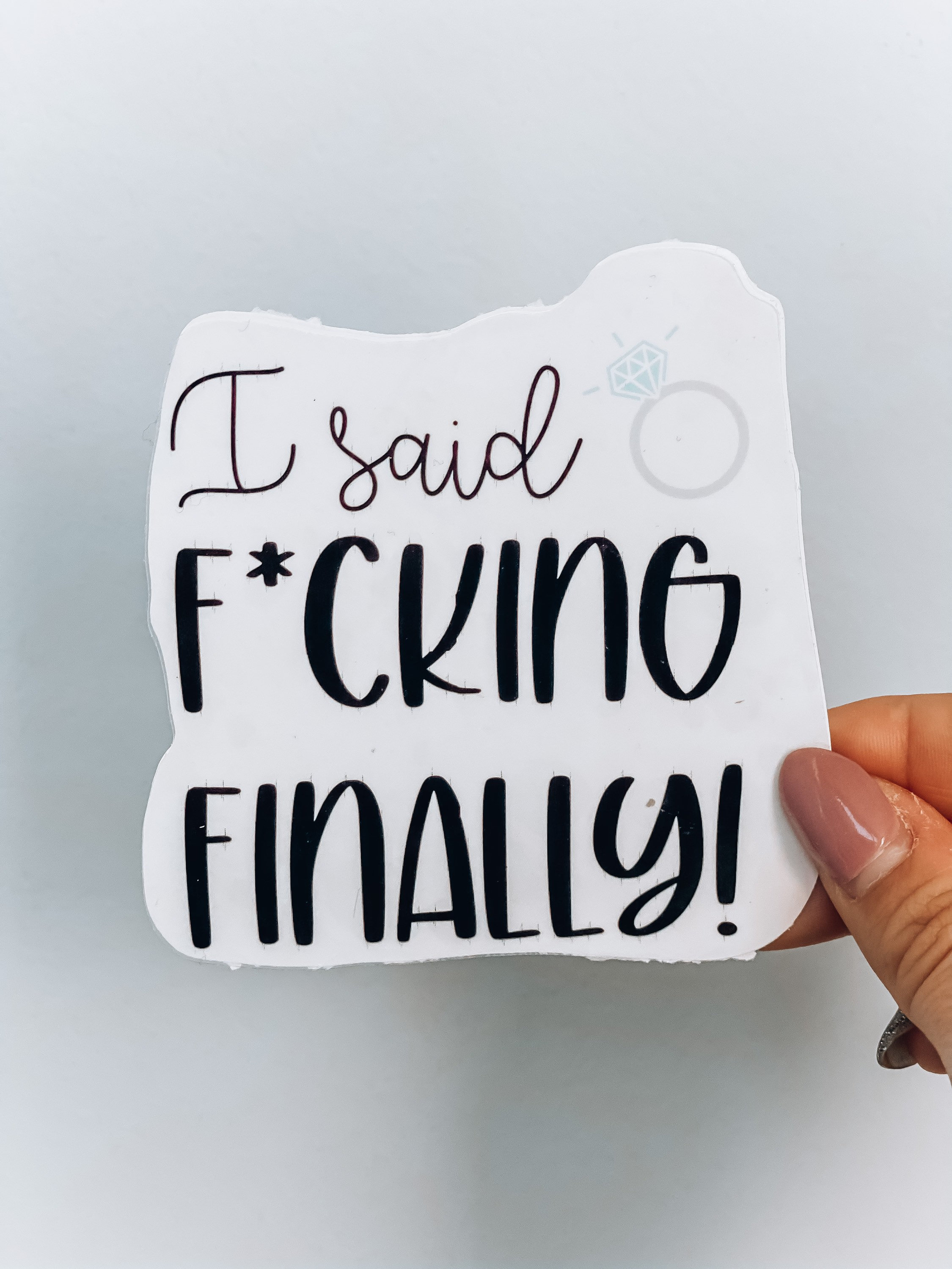 Wedding Stickers, I said yes sticker, mug sticker, tumbler stickers ...